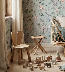 Bucolic Wallpaper in Indigo by Coordonne | Jane Clayton