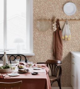 Olof Wallpaper in Terracotta by Sandberg | Jane Clayton