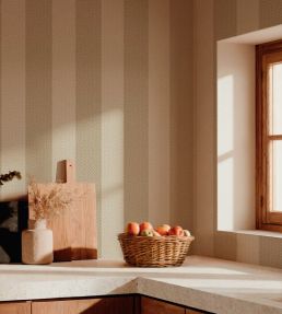 Palmeral Wallpaper in Beige by Coordonne | Jane Clayton