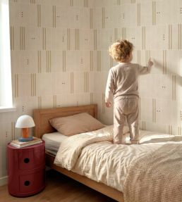 Play Blocks Wallpaper in Natural by Coordonne | Jane Clayton