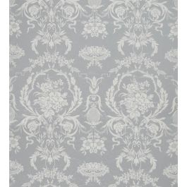 Arabesque Silk Fabric in Quartz Grey by Zoffany | Jane Clayton