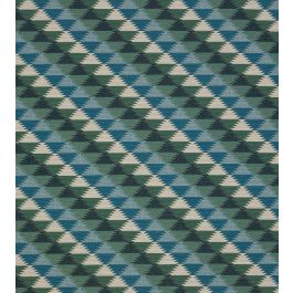 Busy Lizzie Fabric in Aqua by Christopher Farr Cloth | Jane Clayton