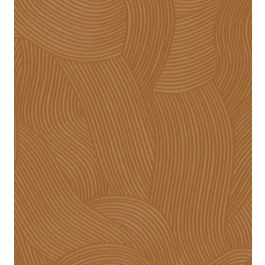 Curved Plaster Wallpaper in Orange/Terracotta by Eijffinger | Jane Clayton