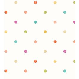 Doodle Spot Wallpaper in Pumpkin by Ohpopsi | Jane Clayton