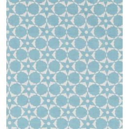 Flower Cut Out Fabric in Powder Blue/Moonstone by Vanderhurd | Jane Clayton