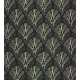 Folies St James Wallpaper in Vert Taiga by Casadeco | Jane Clayton
