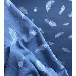 Free Fall Fabric in Deep Blue by Juliet Travers | Jane Clayton
