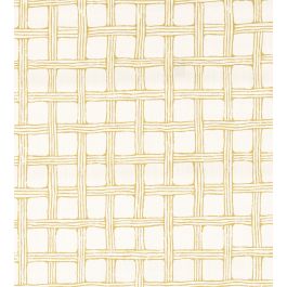 Fretwork Print Fabric in Honey by Scion | Jane Clayton
