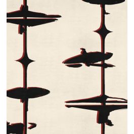 Hi Hats Wallpaper in Black by MINDTHEGAP | Jane Clayton