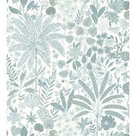 Hope Wallpaper in Smoke Blue Dore by Caselio | Jane Clayton