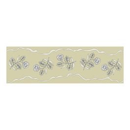 Jaipur Border 5cm Wallpaper in Olive by Parker & Jules | Jane Clayton