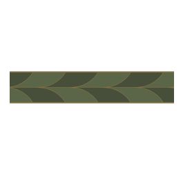 La Festive Border Wallpaper in Vert Taiga by Casadeco | Jane Clayton
