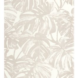 Mata Wallpaper in Beige Ficelle by Casadeco | Jane Clayton
