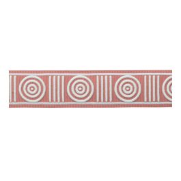 MDS Embroidered Rosette Border Trimmings in Coral by Samuel & Sons ...