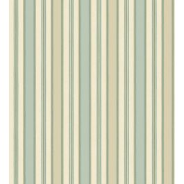 Melbourne Stripe Wallpaper in Aqua by GP & J Baker | Jane Clayton