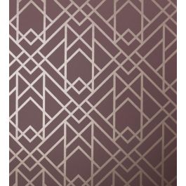 Metro Wallpaper in Cassis by 1838 Wallcoverings | Jane Clayton