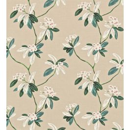 Oleander Fabric in Orange/Teal by Sanderson | Jane Clayton