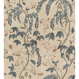 Ottilia Wallpaper in Misty Blue by Sandberg | Jane Clayton