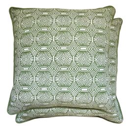 Pali Ready Made Pillows in Grass by William Yeoward | Jane Clayton