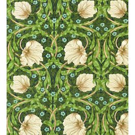 Pimpernel Velvet Fabric in Midnight Fields by Morris & Co | Jane Clayton