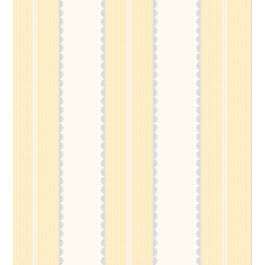 Pin Up Stripe Wallpaper in Soft Yellow by Woodchip & Magnolia | Jane ...