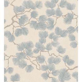 Pine Wallpaper mural in Misty Blue by Sandberg | Jane Clayton
