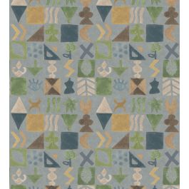 Potato Print Wallpaper in Blue by GP & J Baker | Jane Clayton