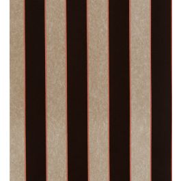 Regency Stripe Wallpaper in Bronze/Coral by Osborne & Little | Jane Clayton