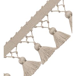 Bali Linen Knotted Tassel Fringe Trimmings in Flax by Samuel & Sons ...