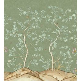 Songbird Wallpaper mural in Spring by Andrew Martin | Jane Clayton