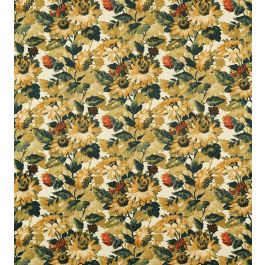 Sunforest Fabric in Olive/Russet by Clarke & Clarke | Jane Clayton