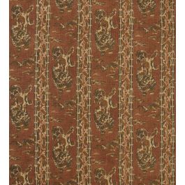 Tibetan Tiger Stripe Fabric in Russet by Zoffany | Jane Clayton