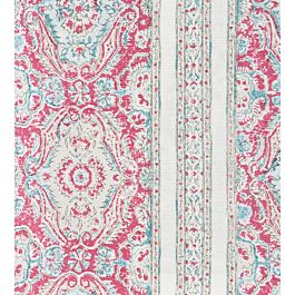 Pedana Stripe Fabric by Titley and Marr in Aqua&Rose | Jane Clayton