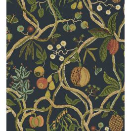 Tree of Life Wallpaper mural in Dark Blue by Sandberg | Jane Clayton