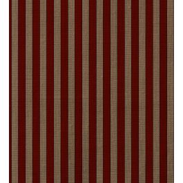 Tuscan Stripes Fabric in Mocha and Red by Ottoline | Jane Clayton