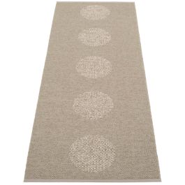 Vera 2.0 Runner Rug in Dark Linen/Linen Metallic by Pappelina | Jane ...