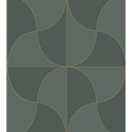 Virevolte Wallpaper in Vert Taiga by Casadeco | Jane Clayton