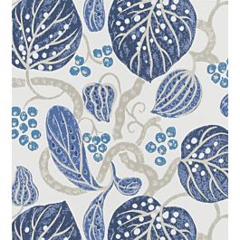 Astasia Wallpaper by William Yeoward in Indigo | Jane Clayton