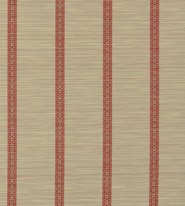 Bellagio Stripe Fabric in Sandstone/Russet by Zoffany | Jane Clayton