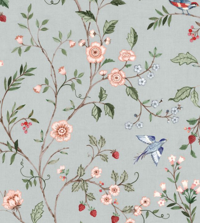 Bucolic Wallpaper in Indigo by Coordonne | Jane Clayton