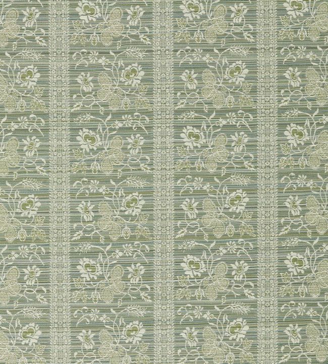 Filigree Bellagio Stripe Fabric in Eau De Nil by Zoffany | Jane Clayton