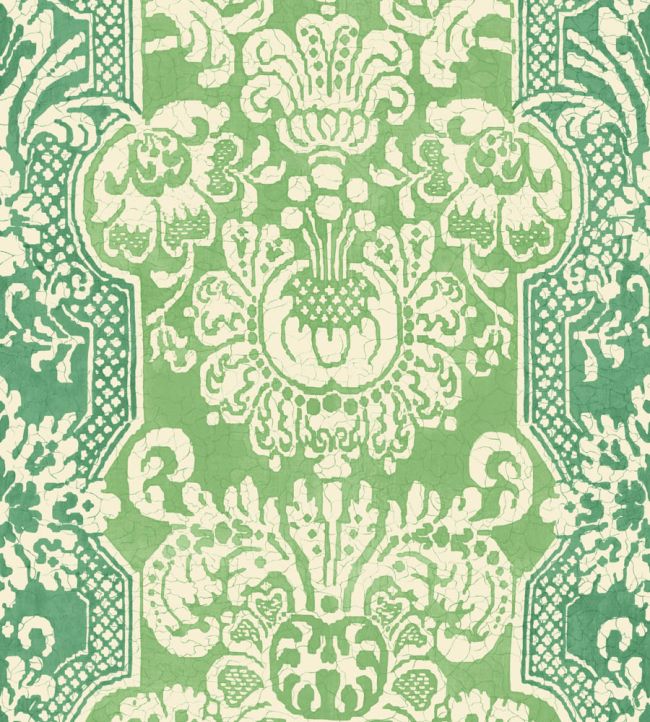 Marigold Wallpaper in Green by GP & J Baker | Jane Clayton
