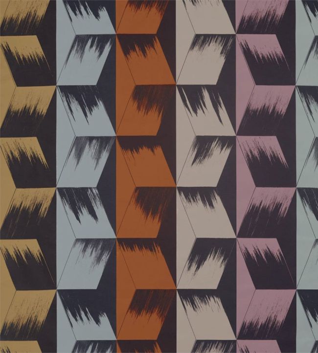 Rhombi Stripe Fabric in Mineral by Zoffany | Jane Clayton