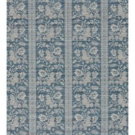Filigree Bellagio Stripe Fabric in Blue Stone by Zoffany | Jane Clayton