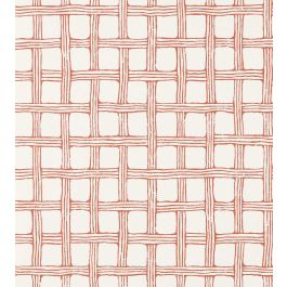 Fretwork Wallpaper in Ladybird Red by Scion | Jane Clayton