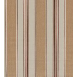 Parasol Stripe Fabric in Sandstone/Russet by Zoffany | Jane Clayton