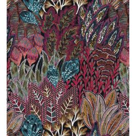 Salonga Fabric in Noir De Lune/Blush by Casamance | Jane Clayton