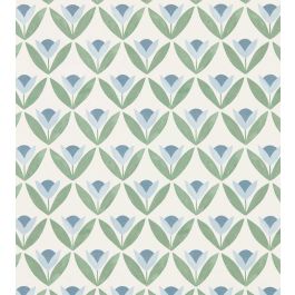 Tulip Trellis Wallpaper in Coast Blue by Scion | Jane Clayton
