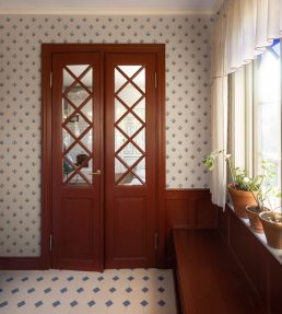 Amy Wallpaper in Blue by Sandberg | Jane Clayton