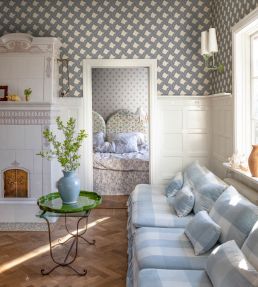 Annie Wallpaper in Blue by Sandberg | Jane Clayton